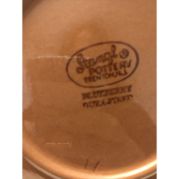 Stangl | Dining | Stangl Pottery Cup And Saucer Blueberry Pattern ...